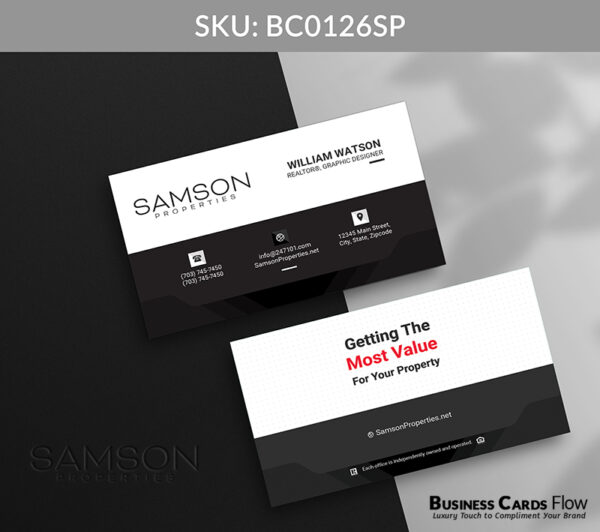 Samson Properties Business Cards - BC0126SP - Business Cards Flow